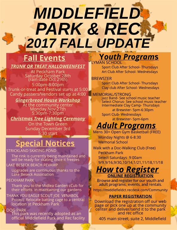 Middlefield Park and Recreation - Welcome to Middlefield Park and ...